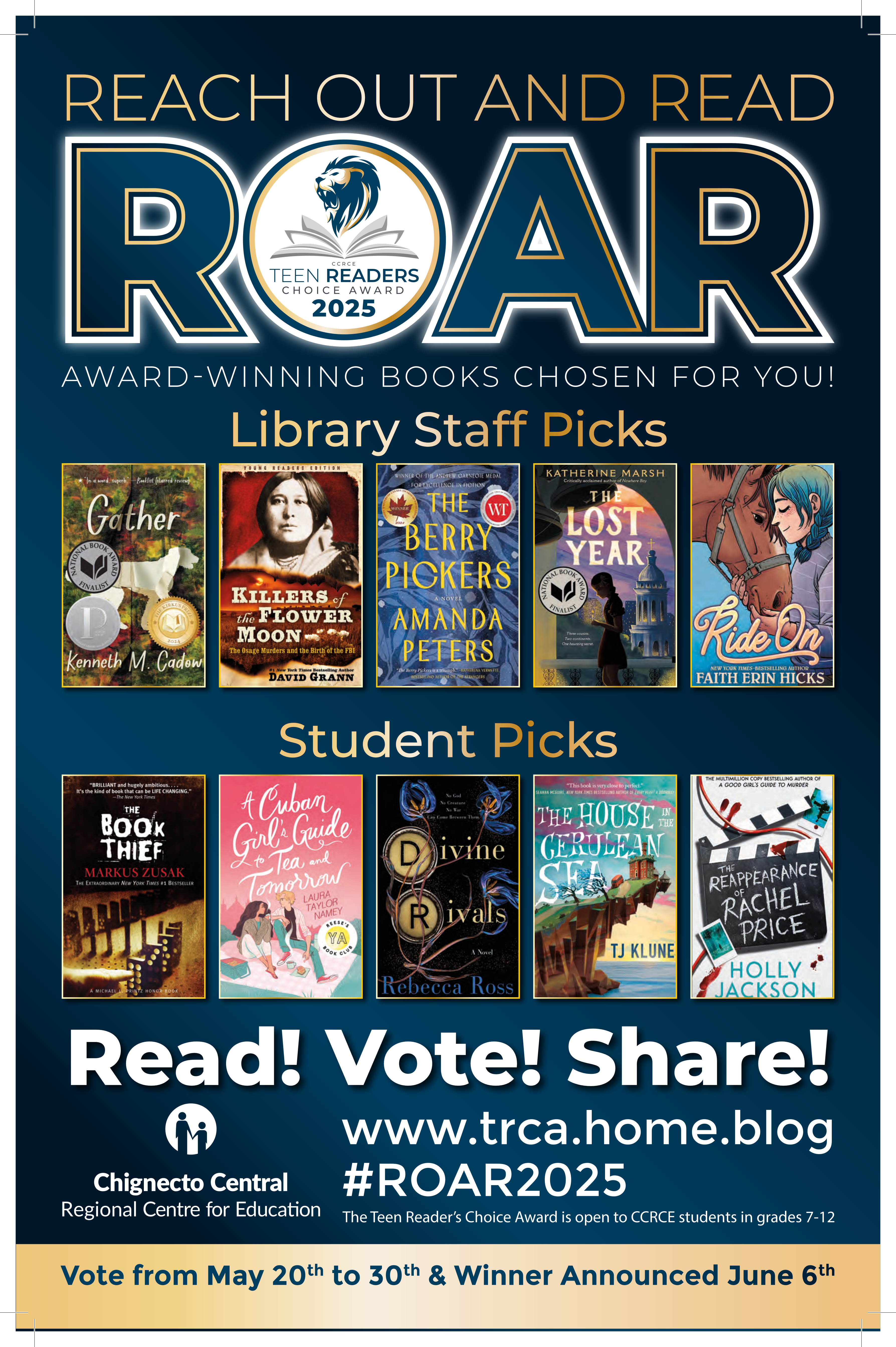 2025 Nominees | Teen Reader's Choice Award